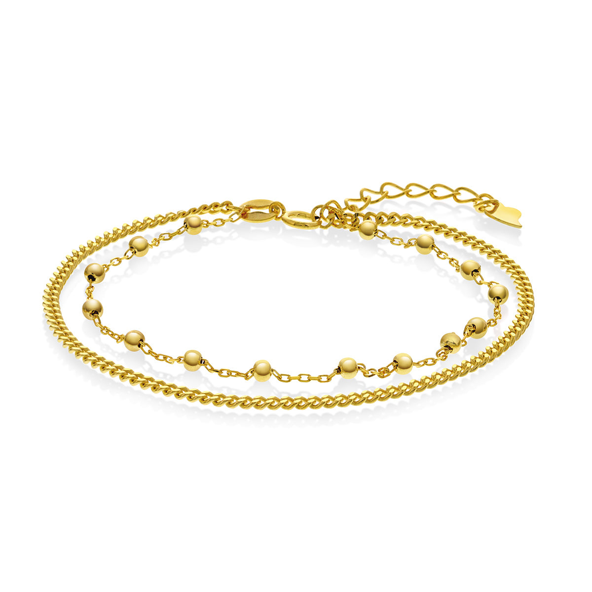 Arne Nordlie - Armbånd forgyldt, dobbelt - Model: 62207 – guldsmed-smeds.dk