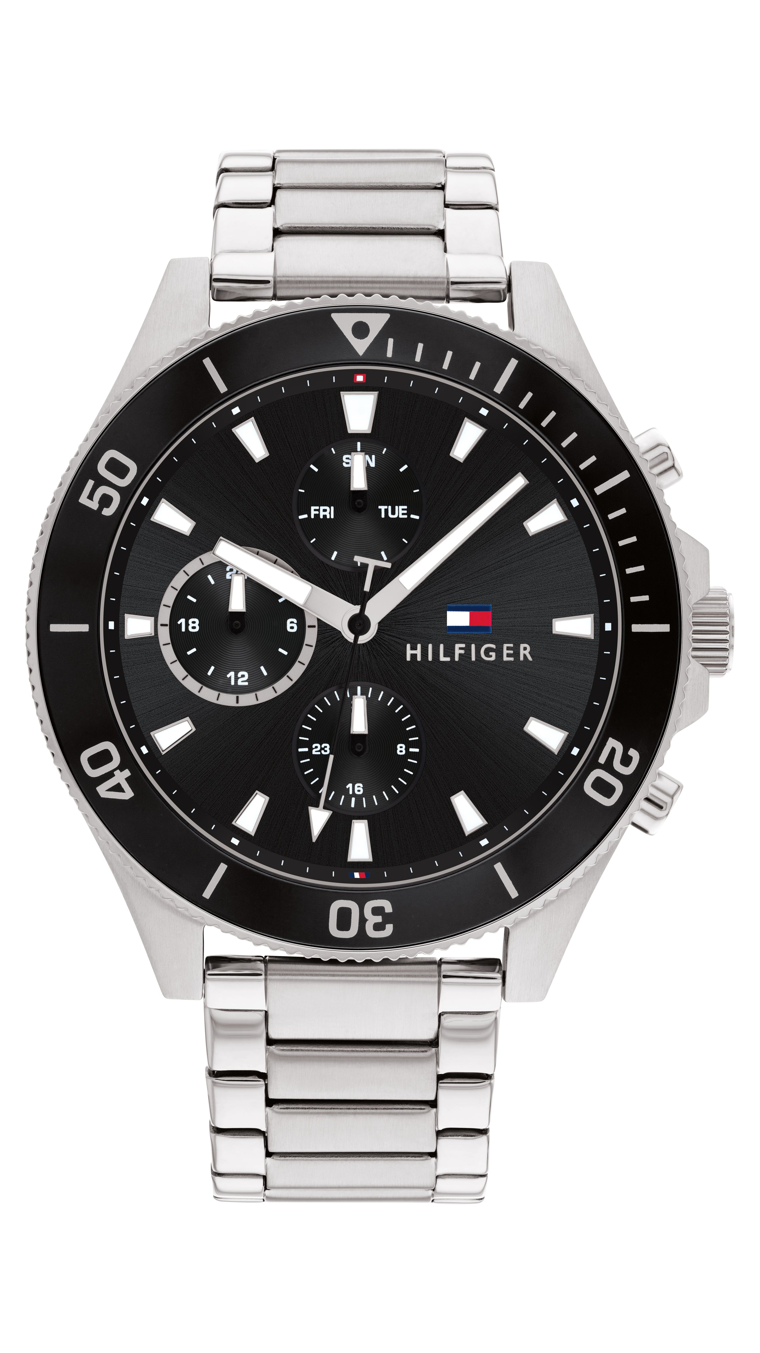 Tommy Hilfiger - Herreur stål med lænke og chronograf - Model: 1791916 ...