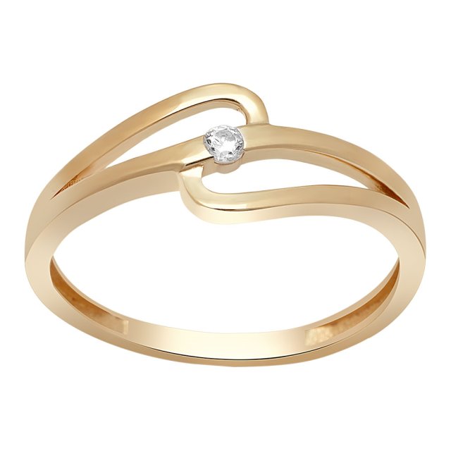 NOA - 8kt. ring med cz. - Model: 183 021CZ3 – guldsmed-smeds.dk
