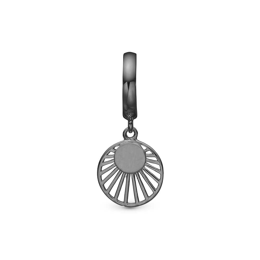 Christina Jewelry - Sunset, sort rho. sølv charms (læderarmbånd) - Mod ...