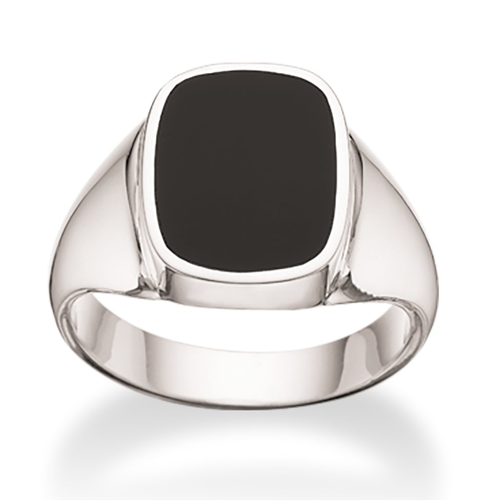 Scrouples - Sølv herrering med onyx - Model: 791072 – guldsmed-smeds.dk